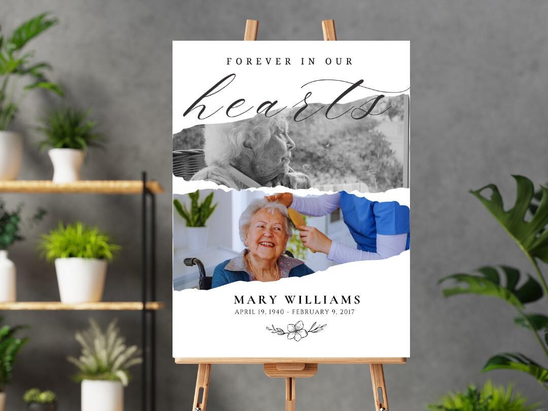 Funeral Welcome Sign,funeral Poster Template,memorial Poster,funeral ...