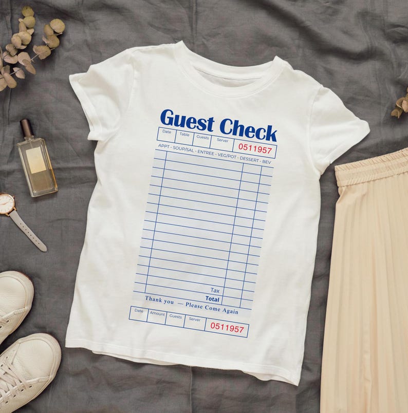 Guest Check Print PNG Blank Guest Check List Restaurant Guest Check ...