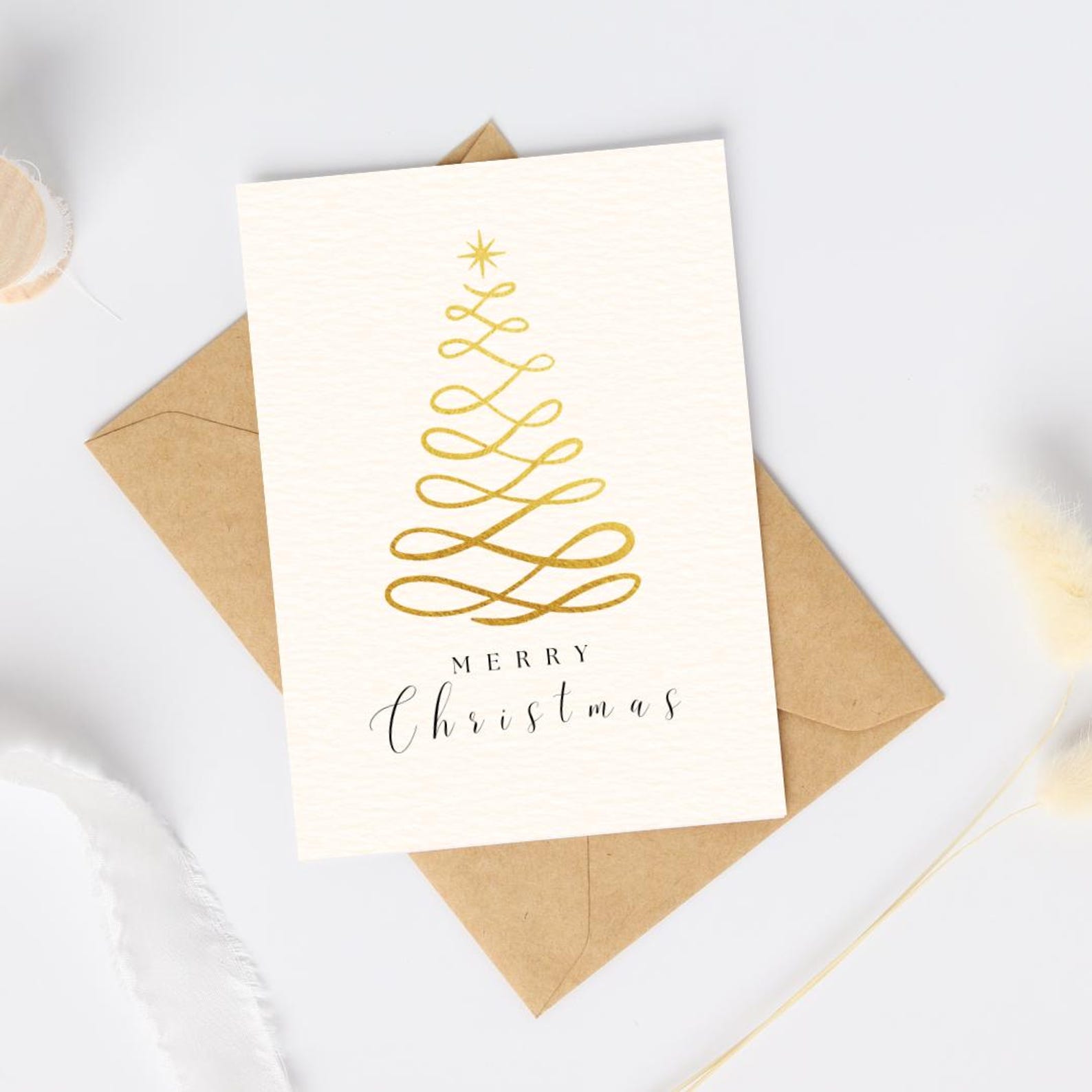 Printable Christmas Cards,elegant Holiday Cards,modern Holiday ...