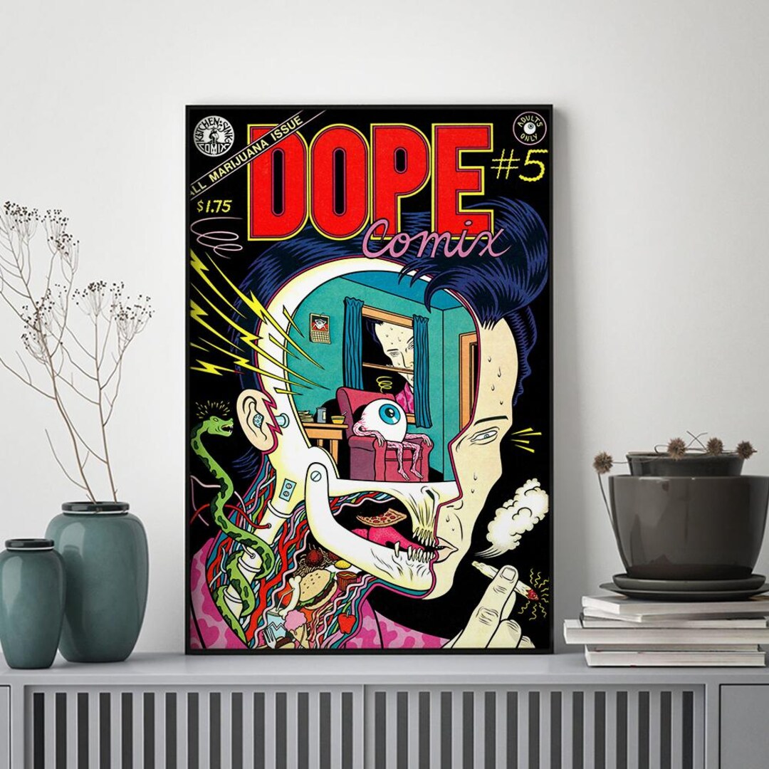 Dope Comix 5 All Marijuana Issue Comic January 1, 1984 Poster - Etsy