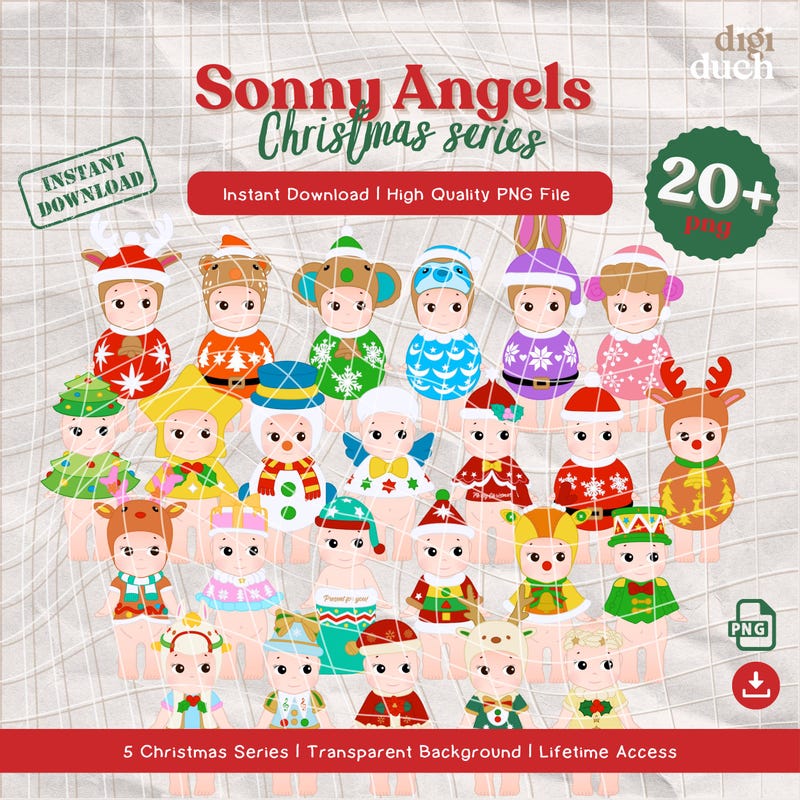 Christmas Angel Sticker - Etsy