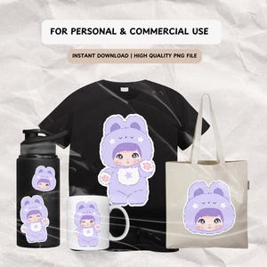 42 PNG Kawaii Nommi Cute Girls in Costumes Printable Stickers Png ...