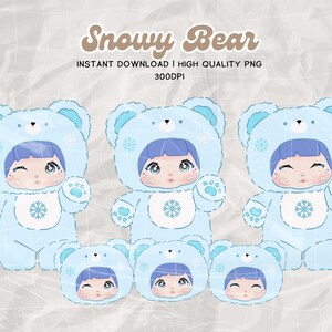 42 PNG Kawaii Nommi Cute Girls in Costumes Printable Stickers Png ...