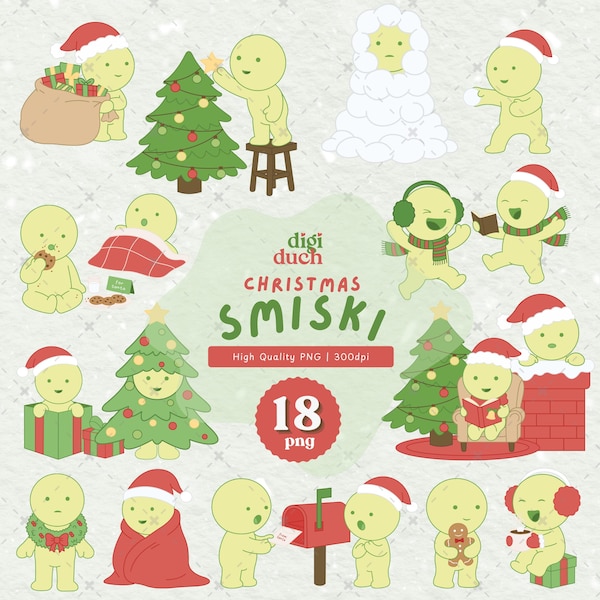 Smiski Christmas Png - Etsy