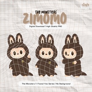 Labubu PNG Bundle Pack 12, Zimomo Labubu, Zimomo PNG, Zimomo Digital ...