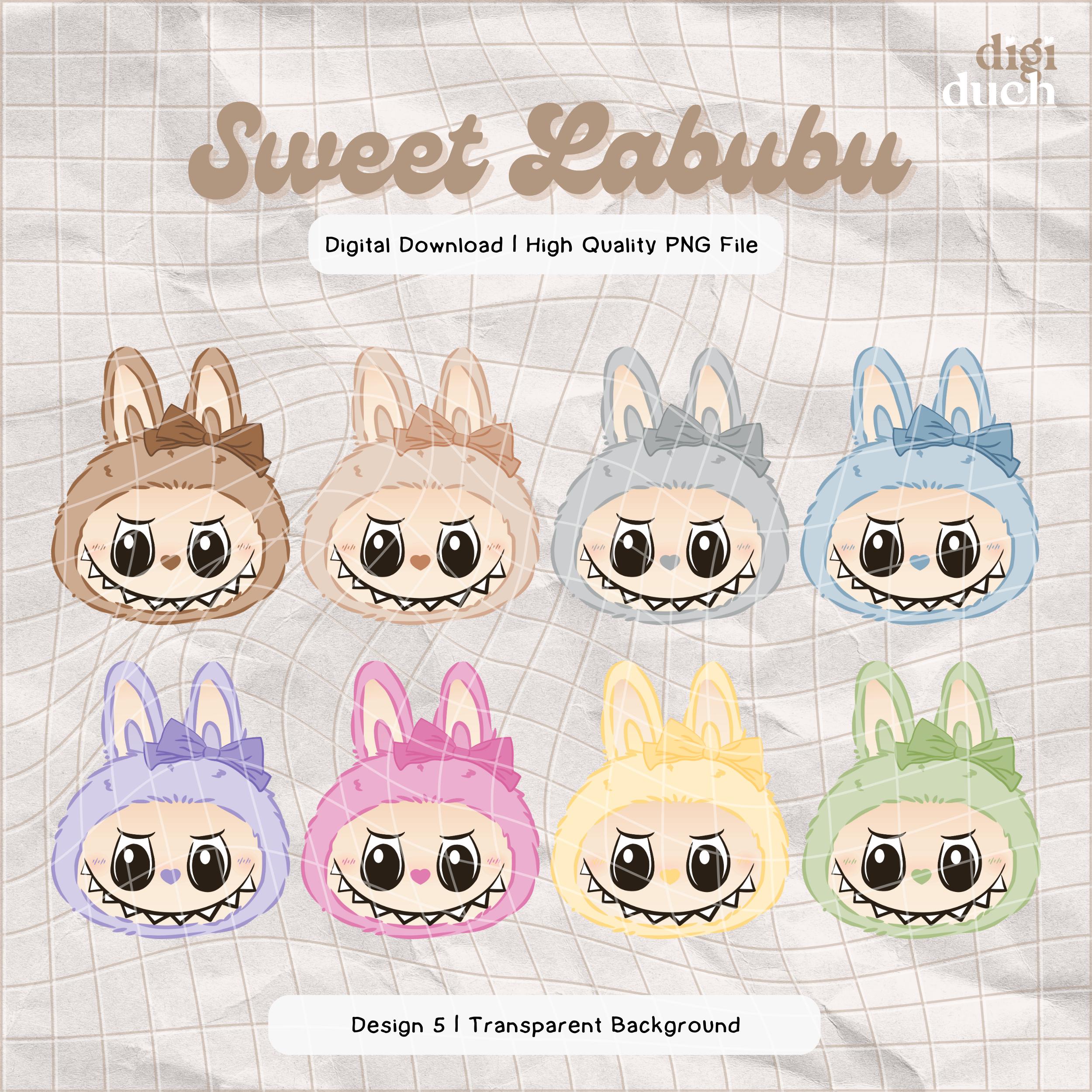 48 PNG Labubu Head Sweet Valentines Bundle Png, Labubu PNG, Labubu ...