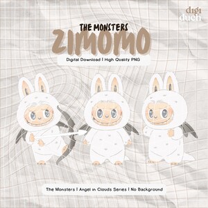 Zimomo Labubu PNG Clipart Bundle: Print-and-cut Graphics (commercial ...
