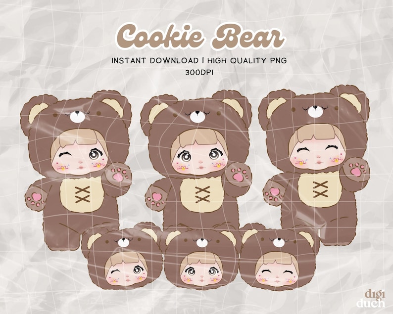 42 PNG Kawaii Nommi Cute Girls in Costumes Printable Stickers Png ...