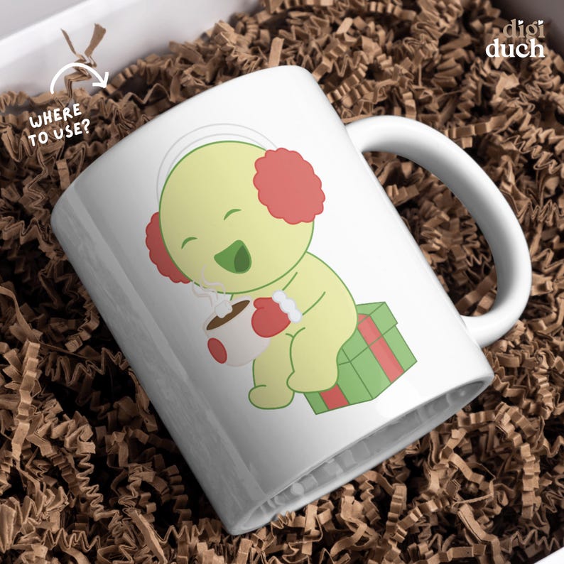 Christmas Smiski PNG Bundle, Little Green Men PNG, Holiday Smisky ...