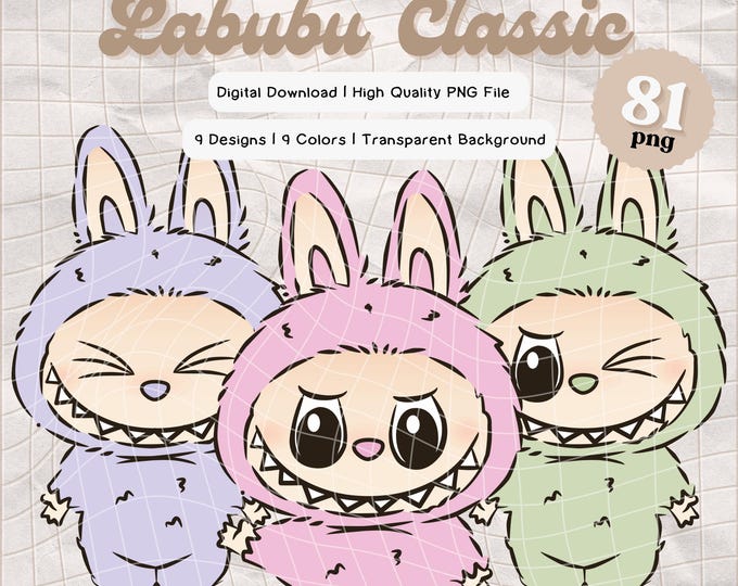 72 PNG Labubu con lazos Png, Labubu PNG, Lindo Labubu, San Valentín PNG ...