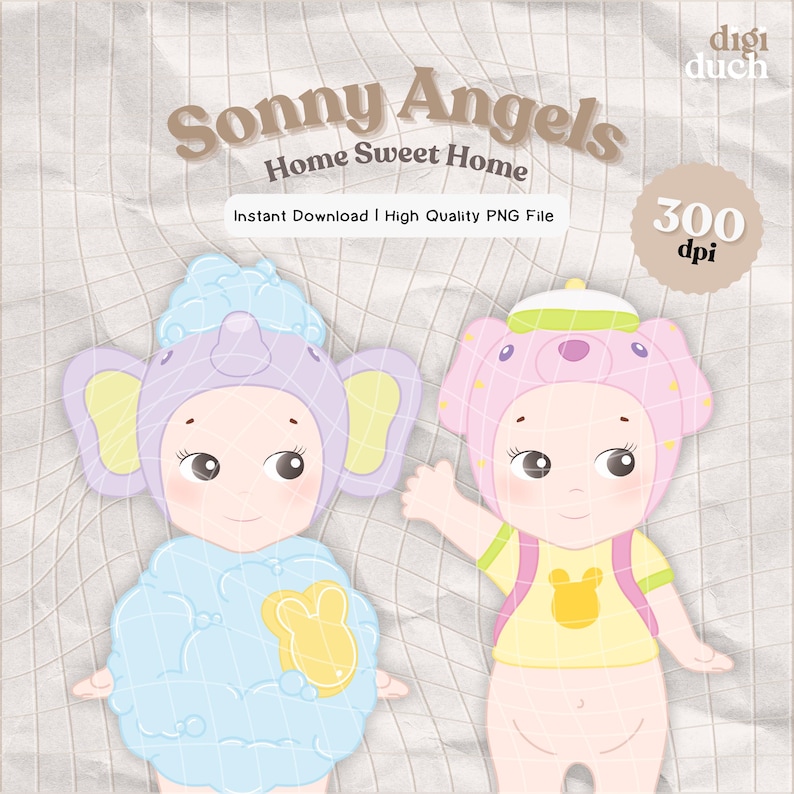 30 Sonny Angels PNG Home Sweet Home Printable PNG Clipart, Sonny Angel ...