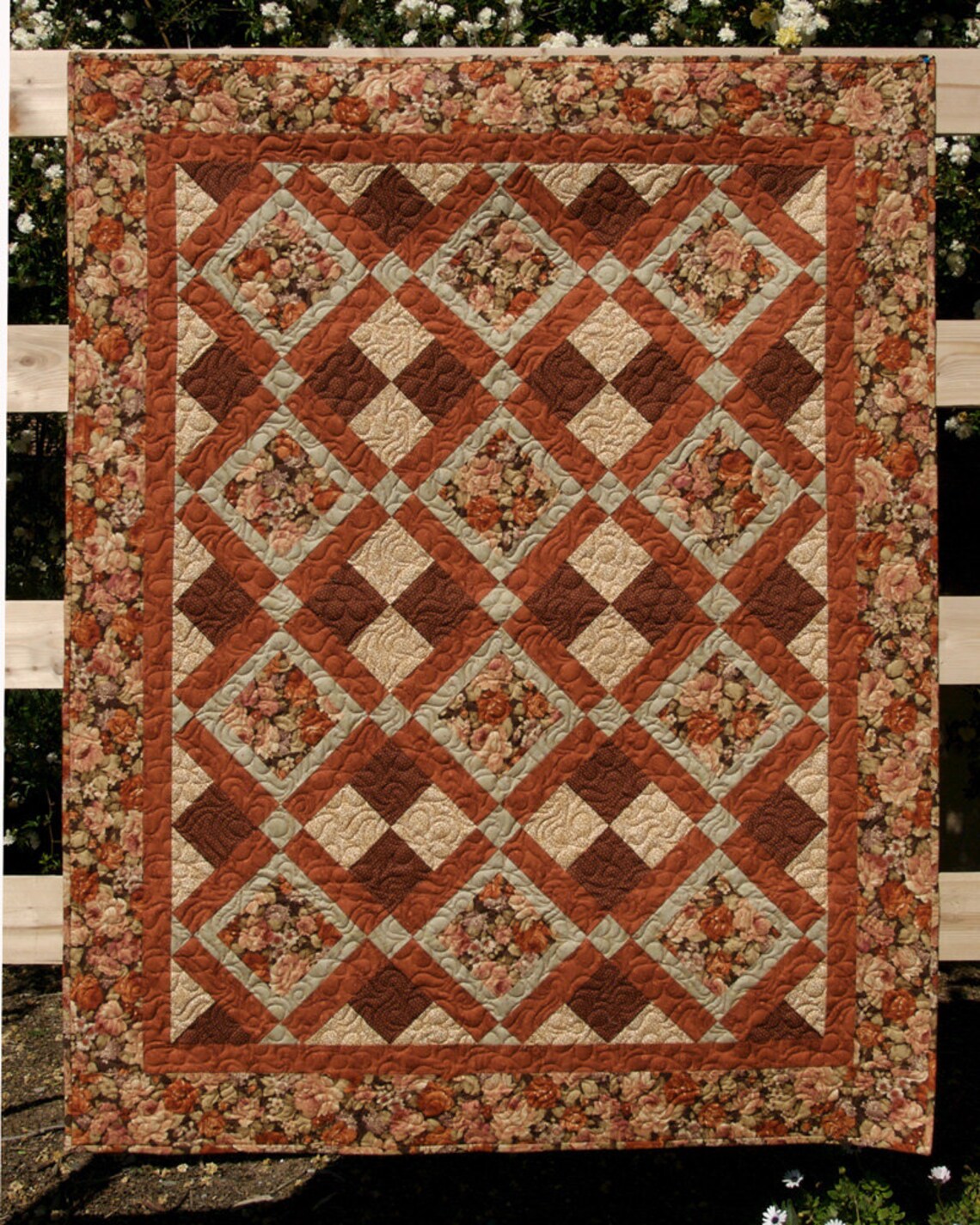 Sedona Rose Digital Download Quilt Pattern. Simple Enough for - Etsy