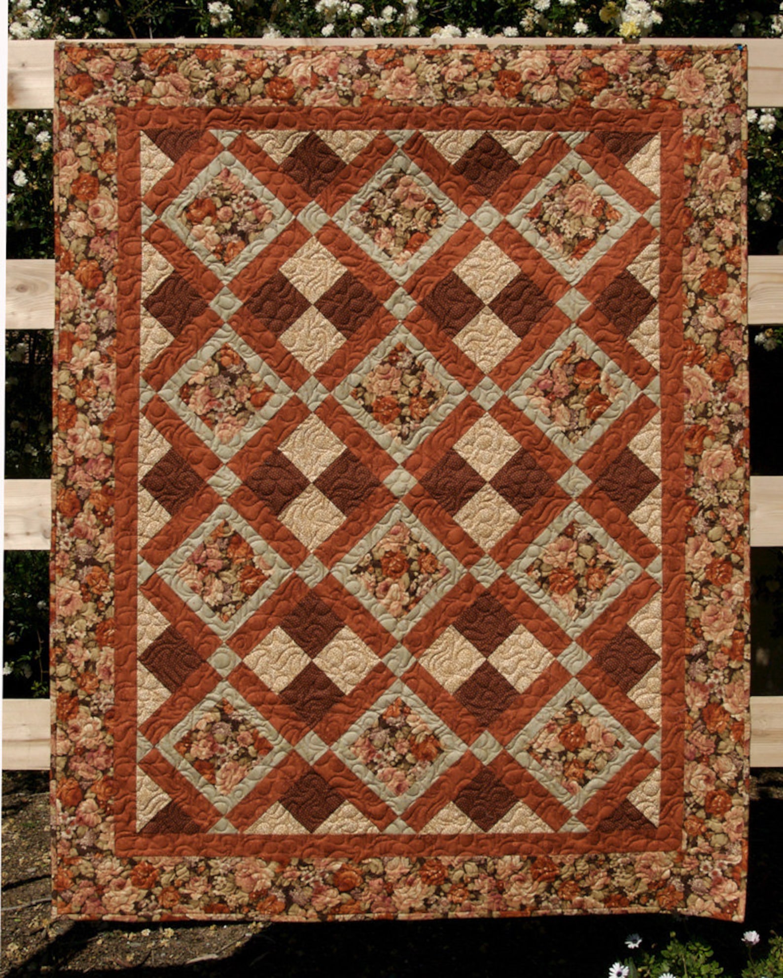 Sedona Rose Digital Download Quilt Pattern. Simple Enough for - Etsy