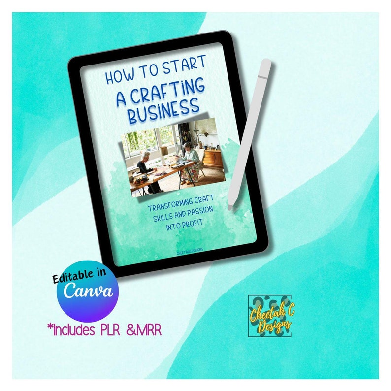 How to Start a Crafting Business Ebook //PLR MRR Included - Etsy