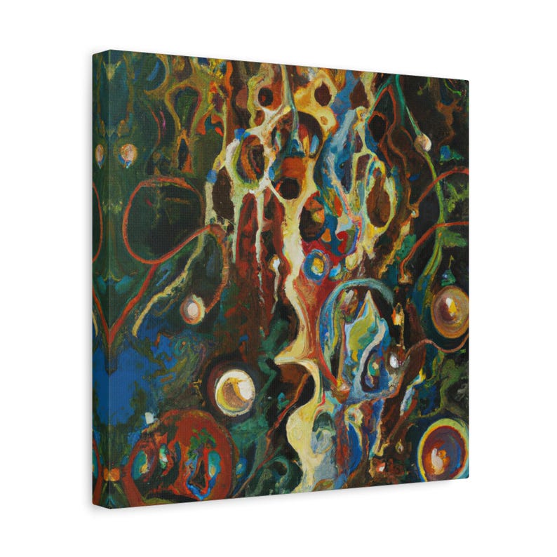 Magical Gem Garden Custom Ai-generated Canvas Art Tailored Sizes ...