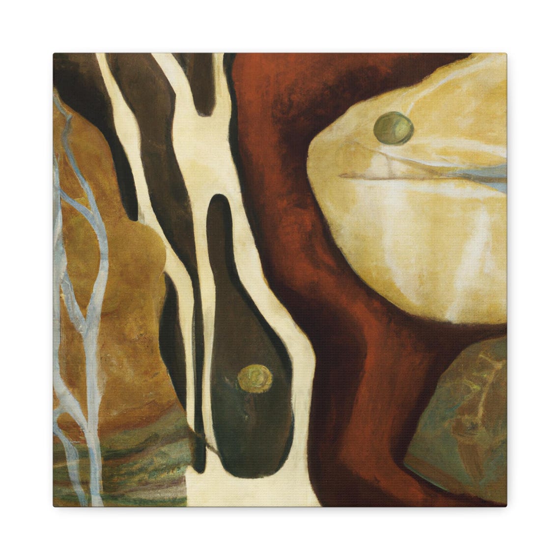 Whimsical Terrain Custom Ai-generated Canvas Art Tailored Sizes ...