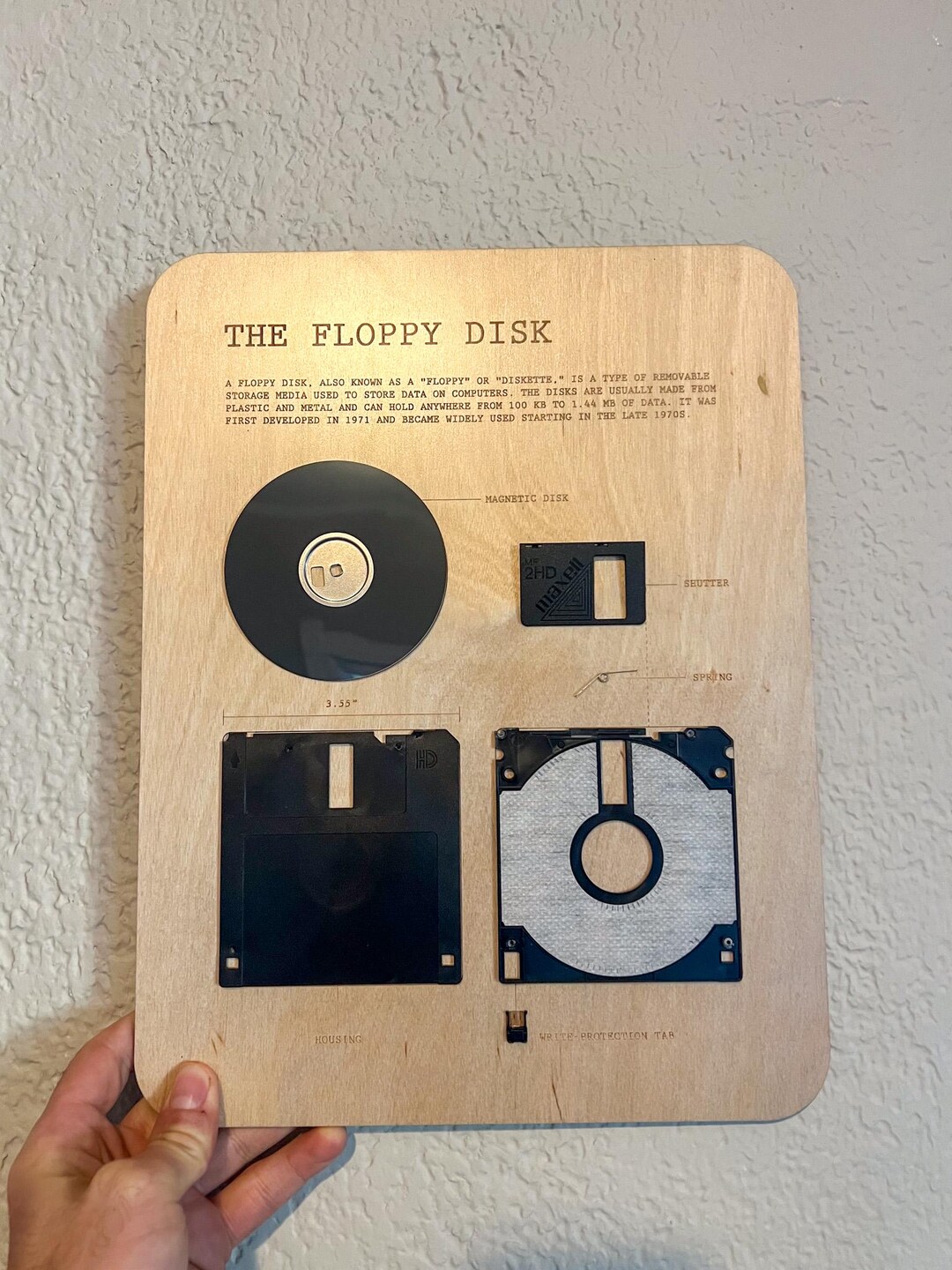 Floppy Disk Display: Tech Nostalgia Wall Art and Home or Office ...
