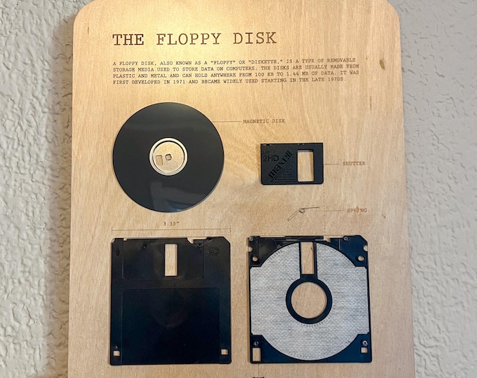Floppy Disk Display: Tech Nostalgia Wall Art and Home or Office ...