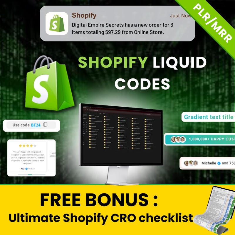 Shopify Website Templates - Etsy