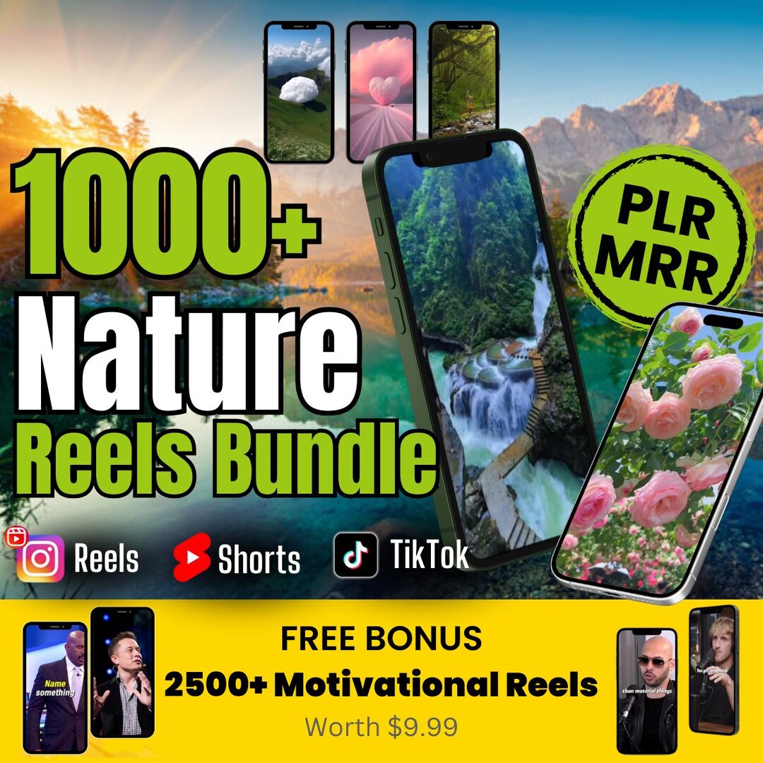 1000+ Nature Reels Videos Bundle, Nature Tiktok Reels, Nature Instagram ...