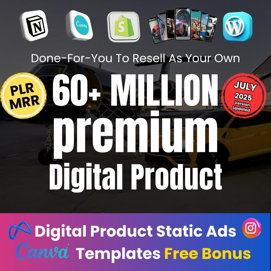 60+ Million Digital Products Bundle Resell MRR PLR, Digital Downloads ...