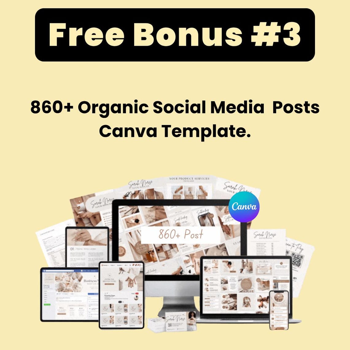 1000+ Meta Ad Templates Canva Bundle: Marketing Ads, Email Templates ...