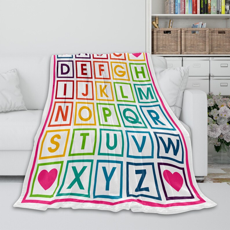 Alphabet Baby Afghan Bobble Stitch Crochet Pattern, Written Row by Row ...