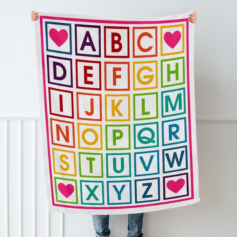 Alphabet Baby Afghan Bobble Stitch Crochet Pattern, Written Row by Row ...