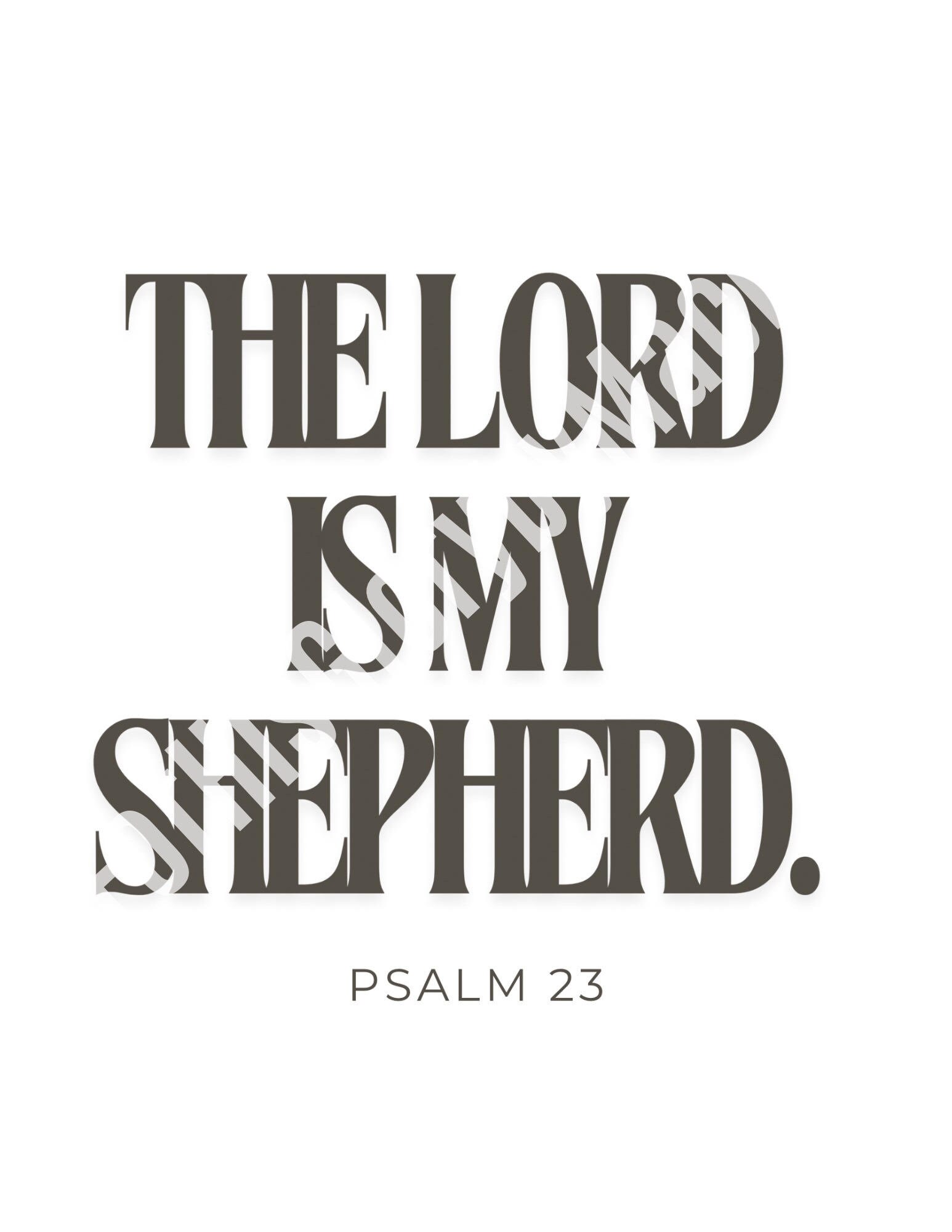 Psalm 23-the Lord is My Shepherd Digital Print - Etsy