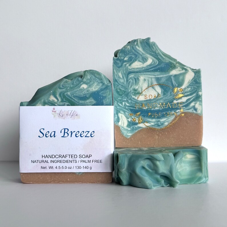 Sea Breeze Soap Handmade Bar Soap, Organic, All Natural, Handcrafted ...