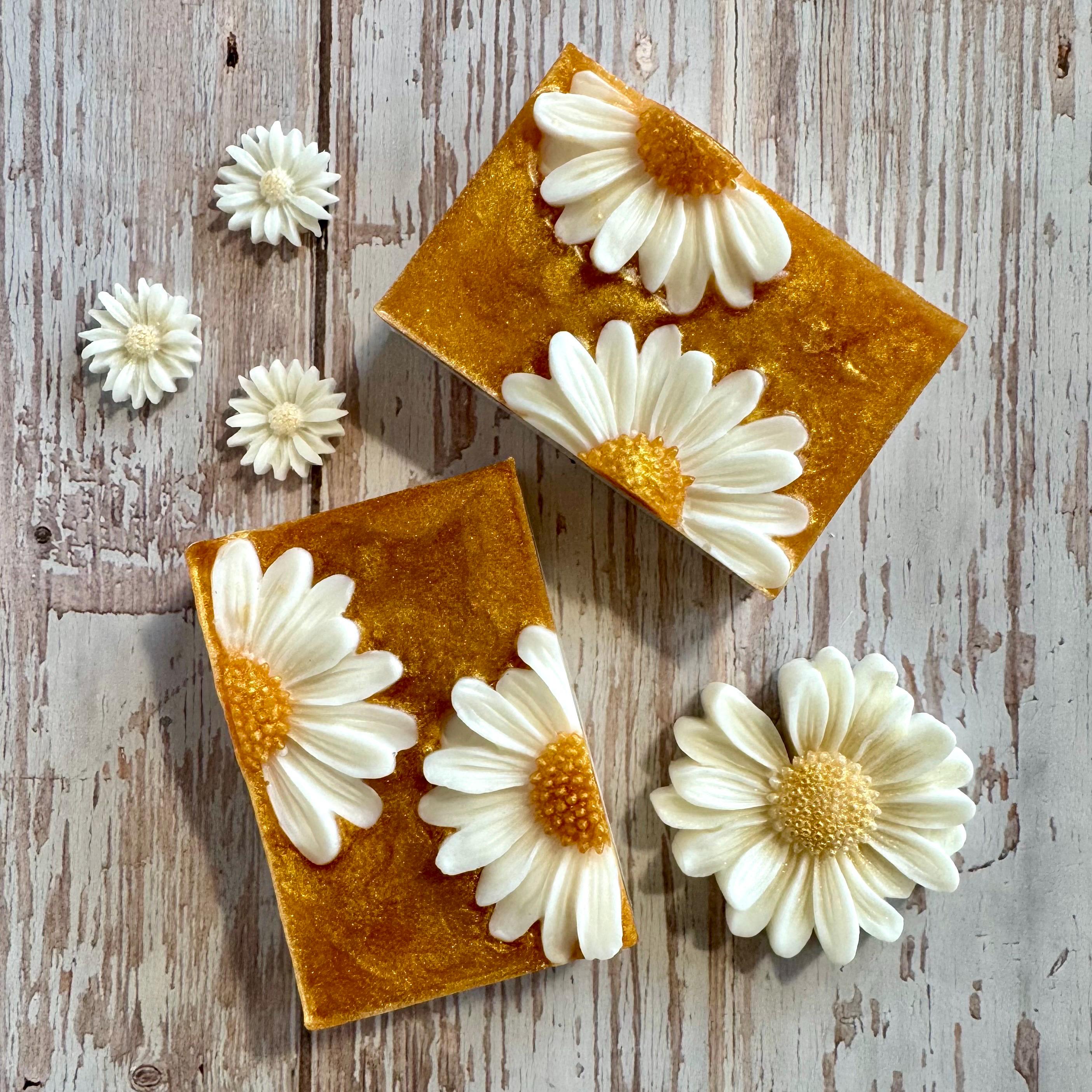 Golden Daisy Handmade Soap Bar - Luxurious Floral Gift - Etsy