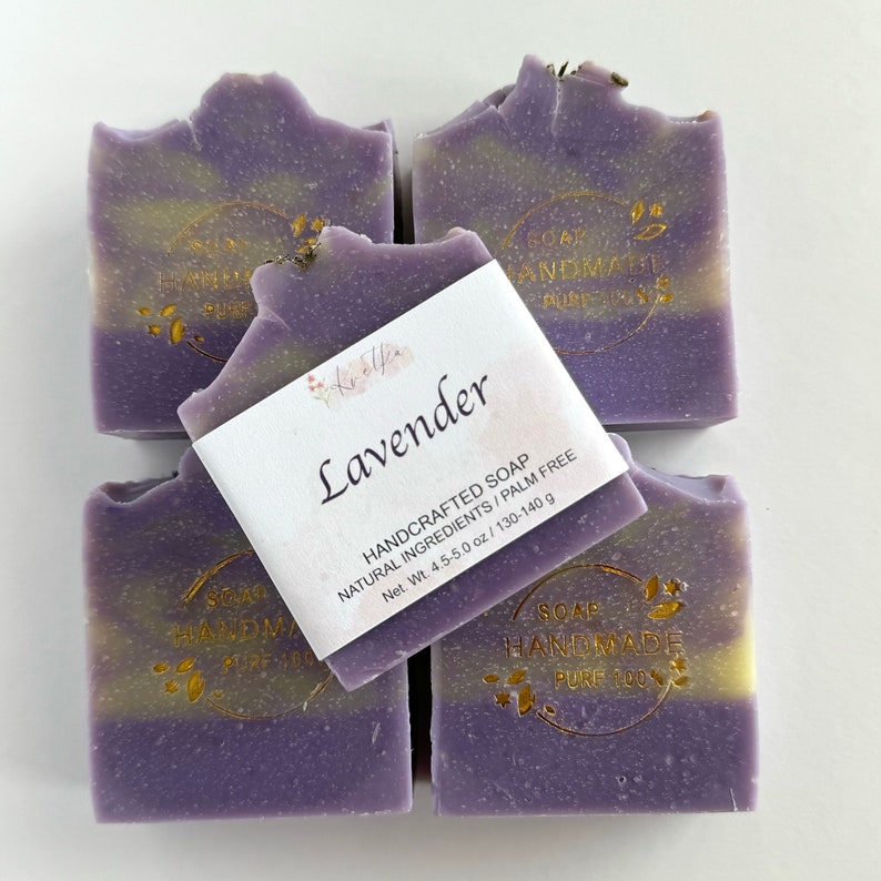 Handmade Lavender Soap Bar: Organic Artisan Soap, Palm Free - Etsy