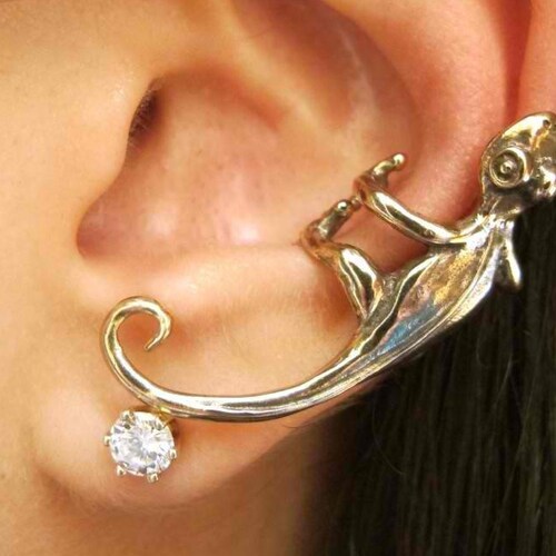 Ear Cuff Ear Wrap Lizard Earring Gecko Ear Cuff Bronze Lizard - Etsy Canada