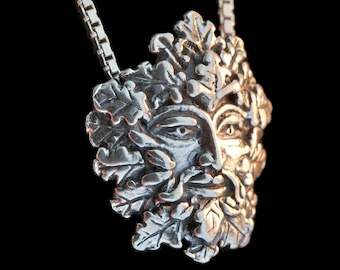 Green man necklace store