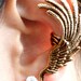 Ear Cuff Bronze Wave Ear Cuff Swirl Ear Cuff Wave Jewelry Bronze Ear ...