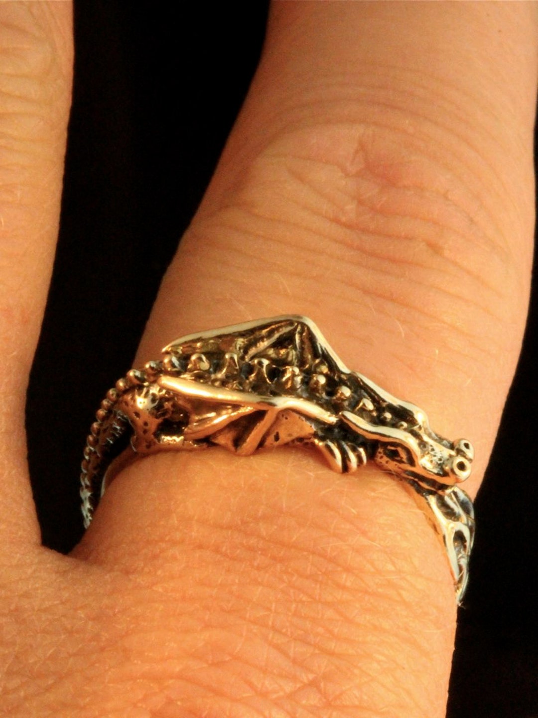 Gold Dragon Ring Flame Dragon Ring Game of Thrones Inspired Jewelry ...