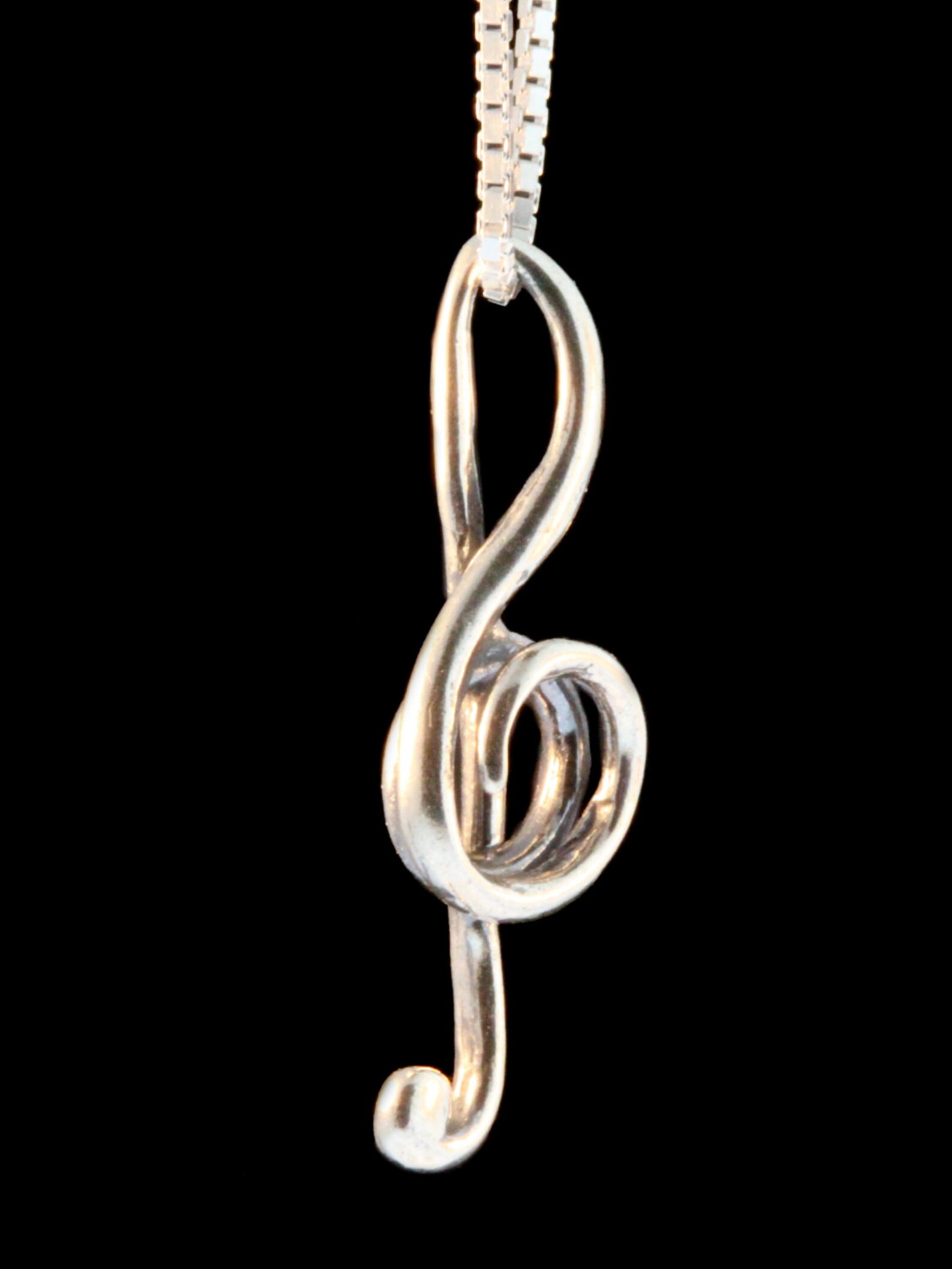 Music Note Necklace Treble Clef Jewelry Treble Clef Pendant Music ...