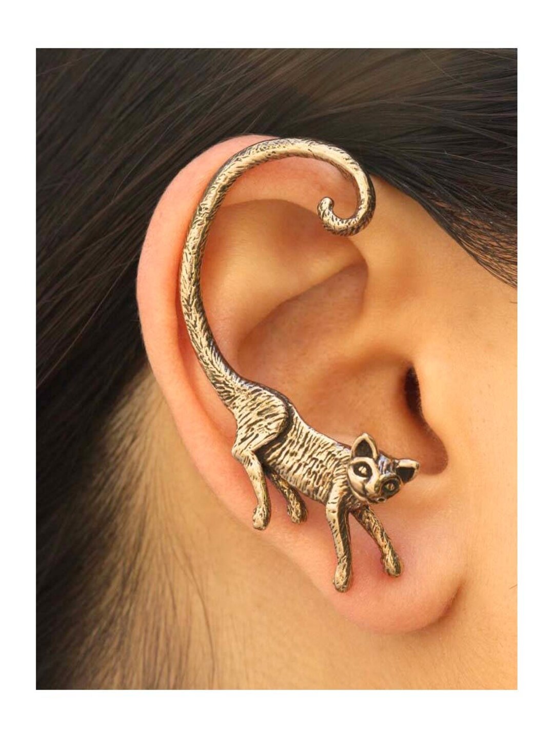Cat Ear Cuff Kitty Cat Jewelry Cat's Meow Ear Wrap Cat Earring Feline ...