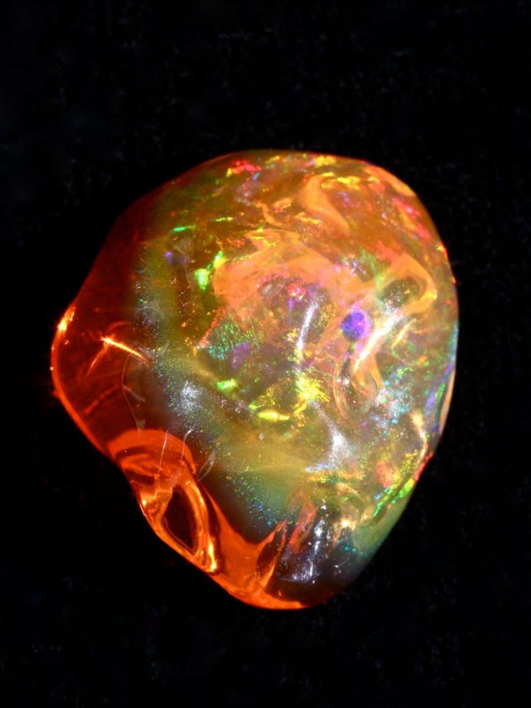 Mexican Fire Opal - Cupula - 11 Ct. Mexican Opal Jelly Opal Free Form Opal Gemstone Loose Gems ...