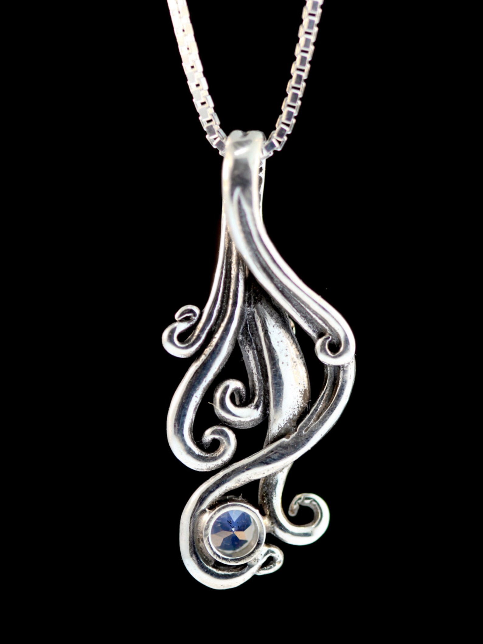 Wave Necklace Silver Waterfall Jewelry Cascade Waterfall - Etsy