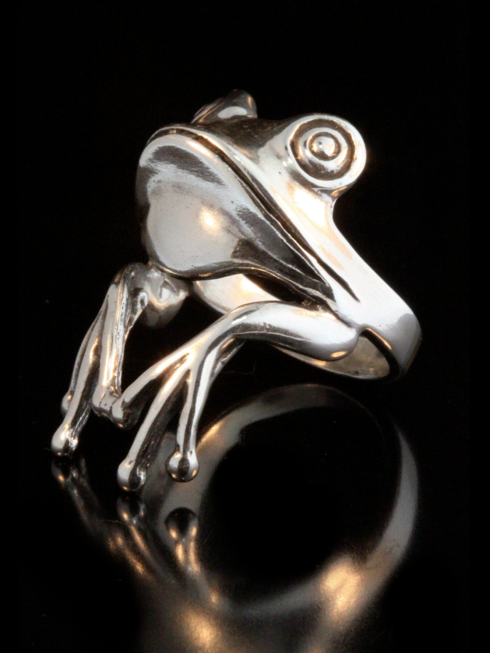 Tree Frog Ring Silver Tree Frog Ring Frog Jewelry Silver | Etsy