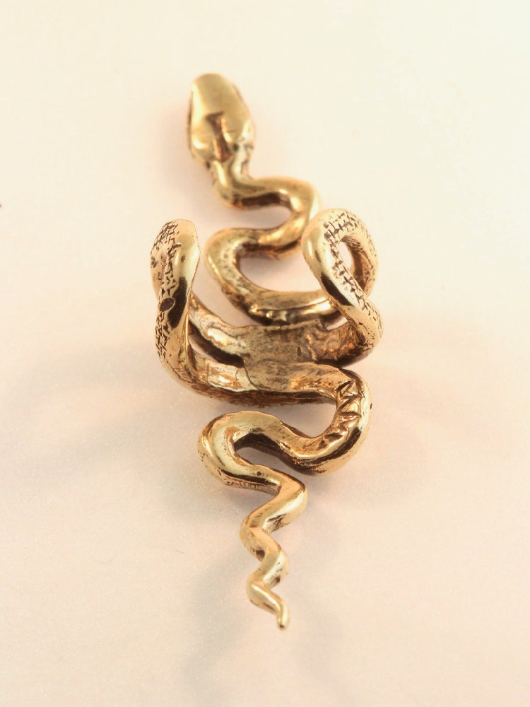Snake Ear Cuff - Solid 14K Gold - Non Pierced Serpent Earring - Etsy