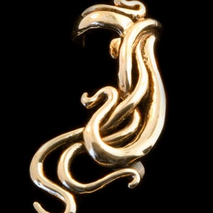 Ear Cuff Bronze Wave Ear Cuff Swirl Ear Cuff Wave Jewelry Bronze Ear ...