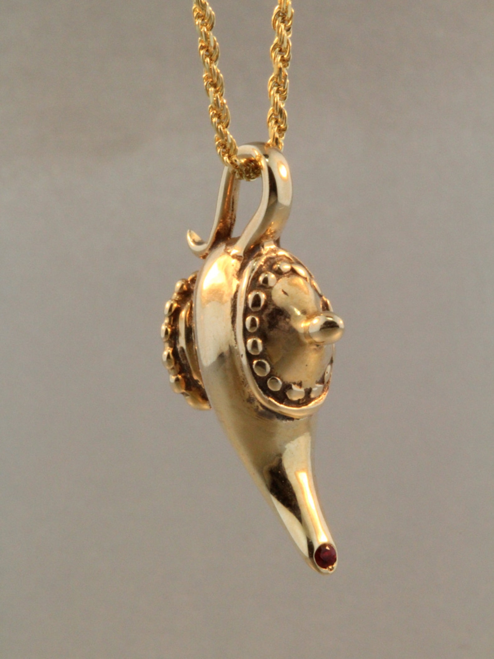 Gold Magic Lamp Necklace 14K Gold Magic Lamp Charm Magic - Etsy