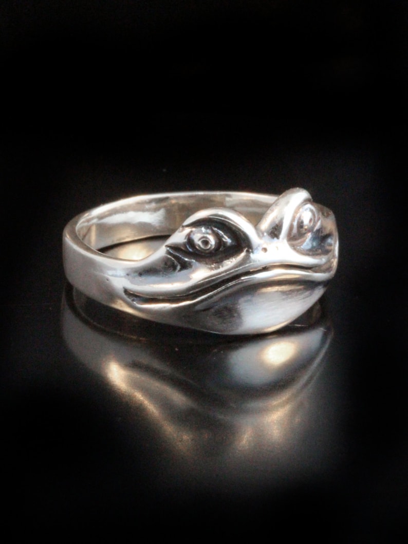 Frog Ring Frog Jewelry Frog Face Ring Froggy Stuff Frog Prince Silver ...