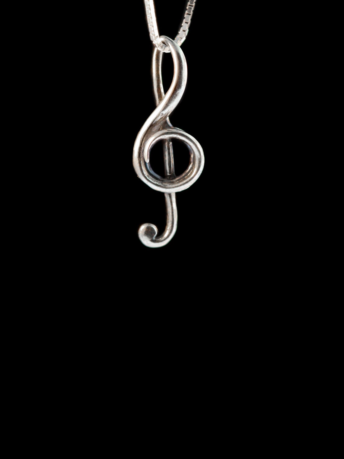 Music Note Necklace Treble Clef Jewelry Treble Clef Pendant Music ...