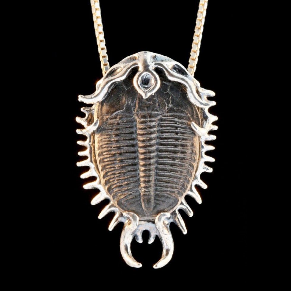 Colossal Spiked Trilobite Pendant - Sterling Silver - Unique Gift - Etsy
