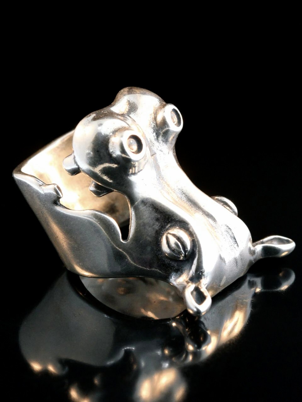 Hippo Jewelry Hippopotamus Ring Henrietta Hippo Ring Silver | Etsy