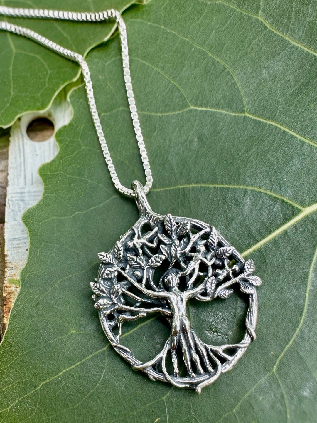 Circle of Life Tree Pendant - Sterling Silver - Family Pendant - Etsy