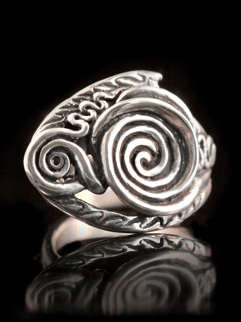 Galaxy Ring Silver Galactical Ring Abstract Spiral Star Galaxy ...
